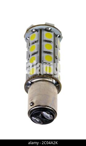 Led lamp for auto isolated on the white background Stock Photo - Alamy