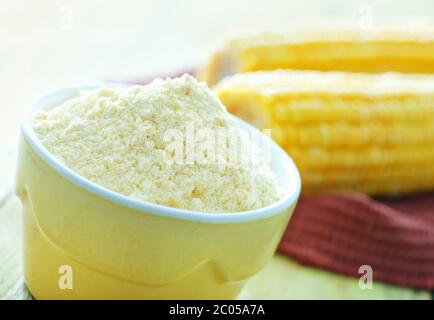 Corn porridge - traditional east European food made of corn flour ...
