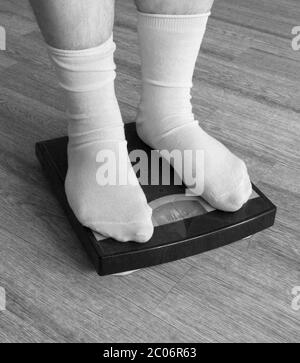 Mechanical weighing scale on white background Stock Photo - Alamy