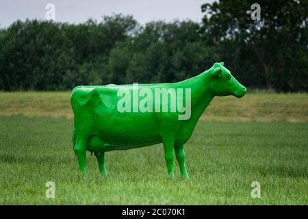 A Full Size Model of a Dairy Cow Stock Photo - Alamy