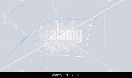 Urban vector city map of Okara, Pakistan, Asia Stock Vector Image & Art ...