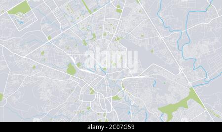 Urban vector city map of Rawalpindi, Pakistan, Asia Stock Vector Image ...