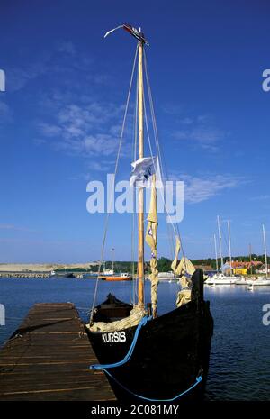 Fishing boats in Nida, Curonian Spit, Lithuania, Europe Stock Photo - Alamy