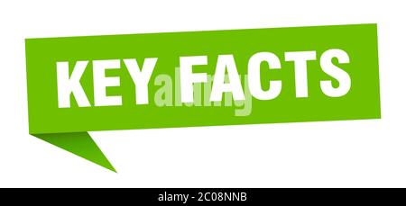 key facts banner. key facts speech bubble. key facts sign Stock Vector ...