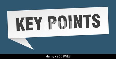 key points banner. key points speech bubble. key points sign Stock ...