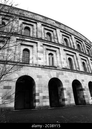 Detailed view of Nazi Congres Hall inspired by Colosseum, Nuremberg ...