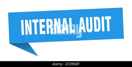 internal audit banner. internal audit speech bubble. internal audit ...