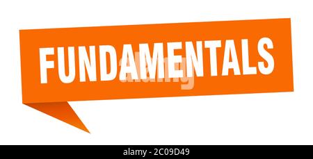 fundamentals banner. fundamentals speech bubble. fundamentals sign ...