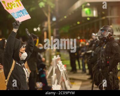 Peaceful Protests in Portland Oregon Stock Photo - Alamy