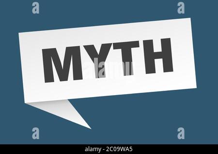 myth banner. myth speech bubble. myth sign Stock Vector Image & Art - Alamy