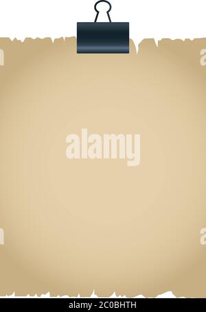 paper note sepia color icon vector illustration design Stock Vector ...