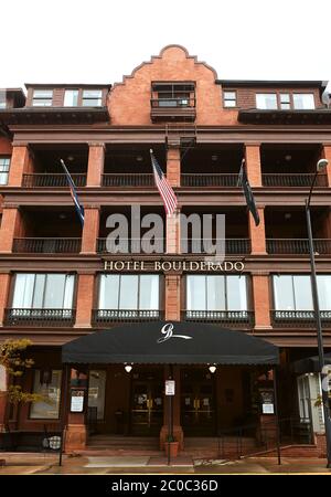 The Hotel Boulderado, located in Boulder, Colorado, was built in 1909 ...