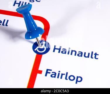 London Underground Tube Station: Hainault Stock Photo - Alamy