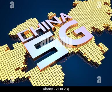 China 5G covers the world Stock Photo - Alamy