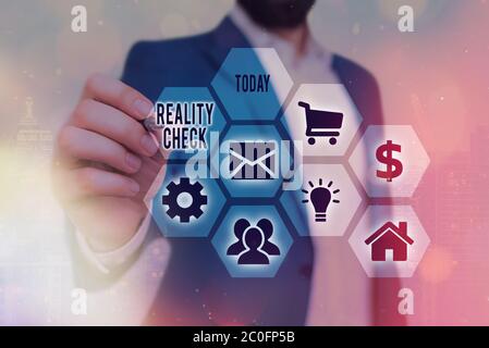 Conceptual hand writing showing Augmented Reality. Concept meaning ...