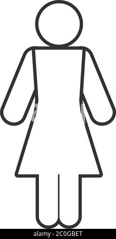pictogram woman icon over white background Stock Vector Image & Art - Alamy