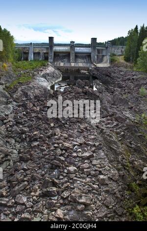 Finland. Imatra. Dry Riverbed of Vuoksa River Stock Photo - Alamy