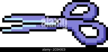 Scissors pixel art isolated. Vector illustration Stock Vector Image ...