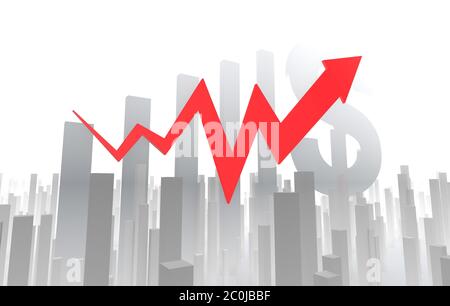 Career success arrow with dollar sign Stock Photo - Alamy