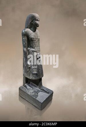 Ancient Egyptian statue of Aanen, second priest to Amon, granodioite ...