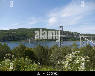 Tjeldsund Bridge, Norway Stock Photo - Alamy