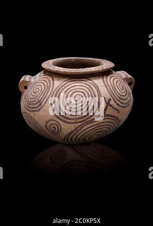 Ancient Egyptian decorated mari ware, class D, baked clay, Predynastic ...