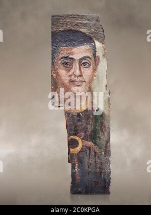 Egypt. Roman period. Fayum mummy portraits. Man. Encaustic painting ...