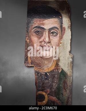 Egypt. Roman period. Fayum mummy portraits. Man. Encaustic painting ...