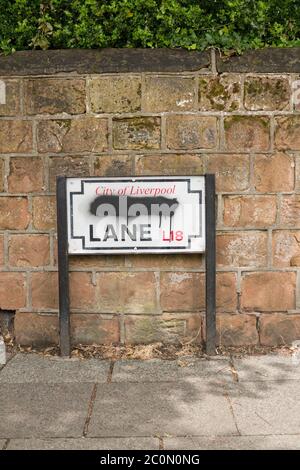 Liverpool, UK. 12th June, 2020. Road signs on Liverpool's famous Penny ...