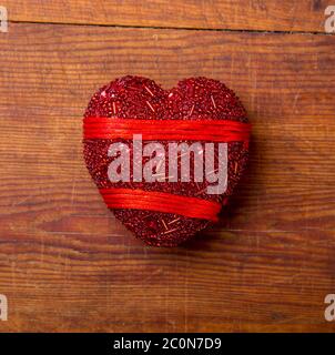 Valentines Day background with hearts and pink flower still life Stock ...