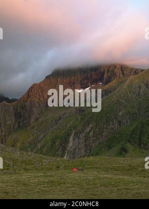 Moskenes campsite, Lofoten Islands, Norway Stock Photo - Alamy