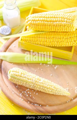 Corn with salt Stock Photo - Alamy