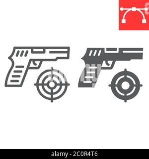 Videogame gun pistol Stock Vector Image & Art - Alamy