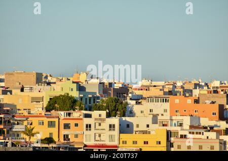 Typical Colored Colonial Spanish Building Stock Photo - Alamy