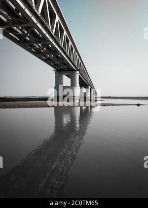 Bogibeel bridge - the longest double decker bridge in india Stock Photo ...