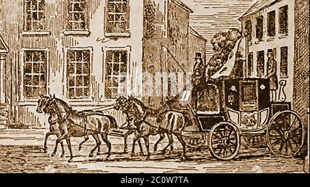 The Last of the Coaches'. The Royal Mail coach service, begun in the ...