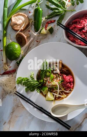 VIETNAM, Hanoi, restaurant Pho Gia Truyen, also known as 49 Bat Dan, a ...