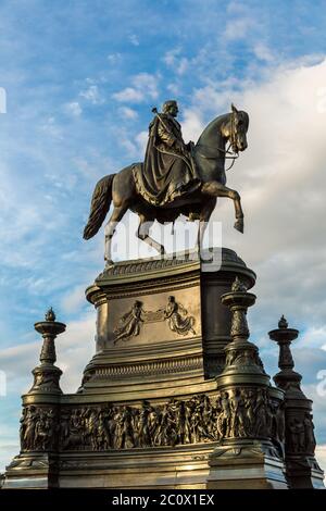 Statue of King Johann (John), Dresden, Germany Stock Photo - Alamy