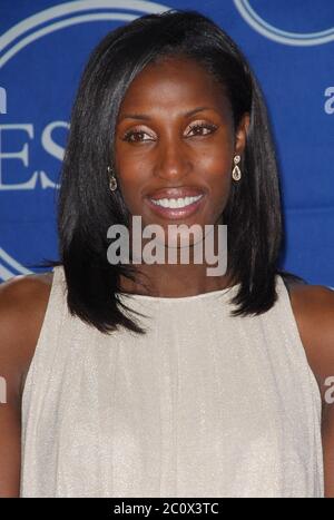 Lisa Leslie at the 2007 ESPY Awards - Press Room held at the Kodak ...