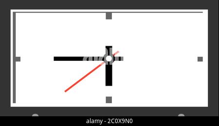 Wall rectangular clock vector flat isolated Stock Vector Image & Art ...