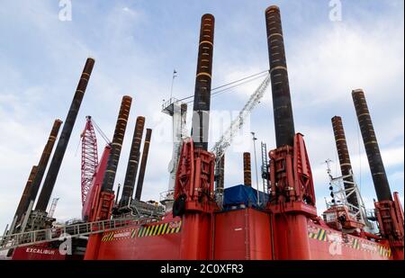 Excalibur drilling rig the largest in the Fugro fleet of jack-up barges ...