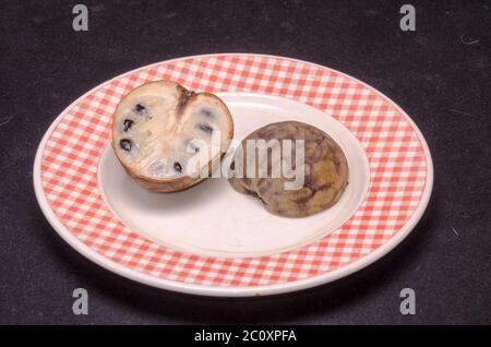 Fresh Green and Brown Ripe Cherimoya Tropical Fruit Stock Photo - Alamy