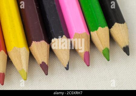 New Colored Pencils Textured Stock Photo - Alamy