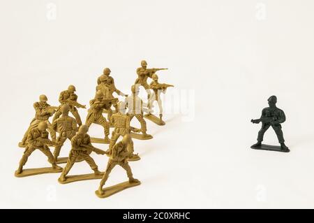 Plastic Lead Soldiers Stock Photo - Alamy