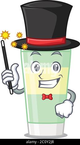 A cleansing foam cartoon design style succeed playing juggling Stock ...