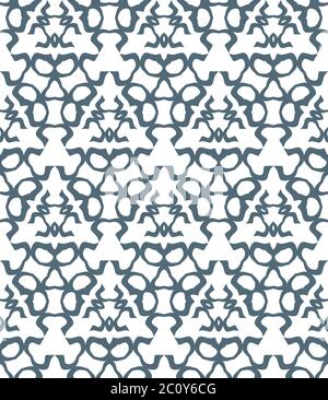 Funky monochrome seamless psychedelic pattern for design and decoration ...
