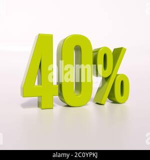 Percentage sign, 40 percent Stock Photo - Alamy
