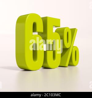 Percentage sign, 65 percent Stock Photo - Alamy