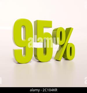 Percentage sign, 95 percent Stock Photo - Alamy