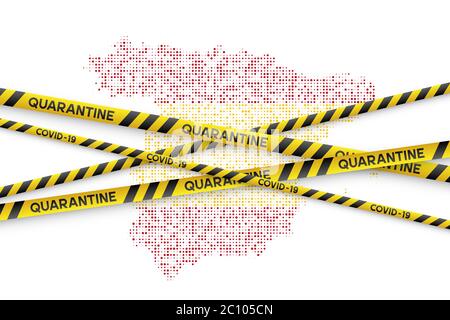 Concept Coronavirus. spain map. Vector Corona virus outbreak with Spain ...